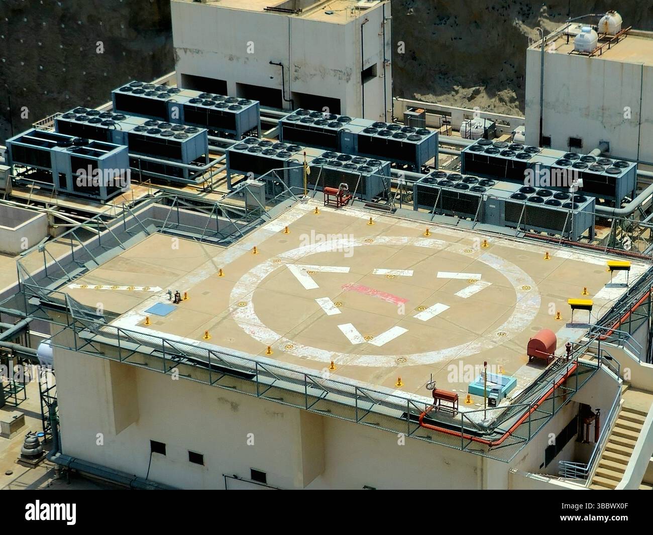 Mecca, Saudi Arabia, June 23 2024: A heliport, vertiport, a small ...