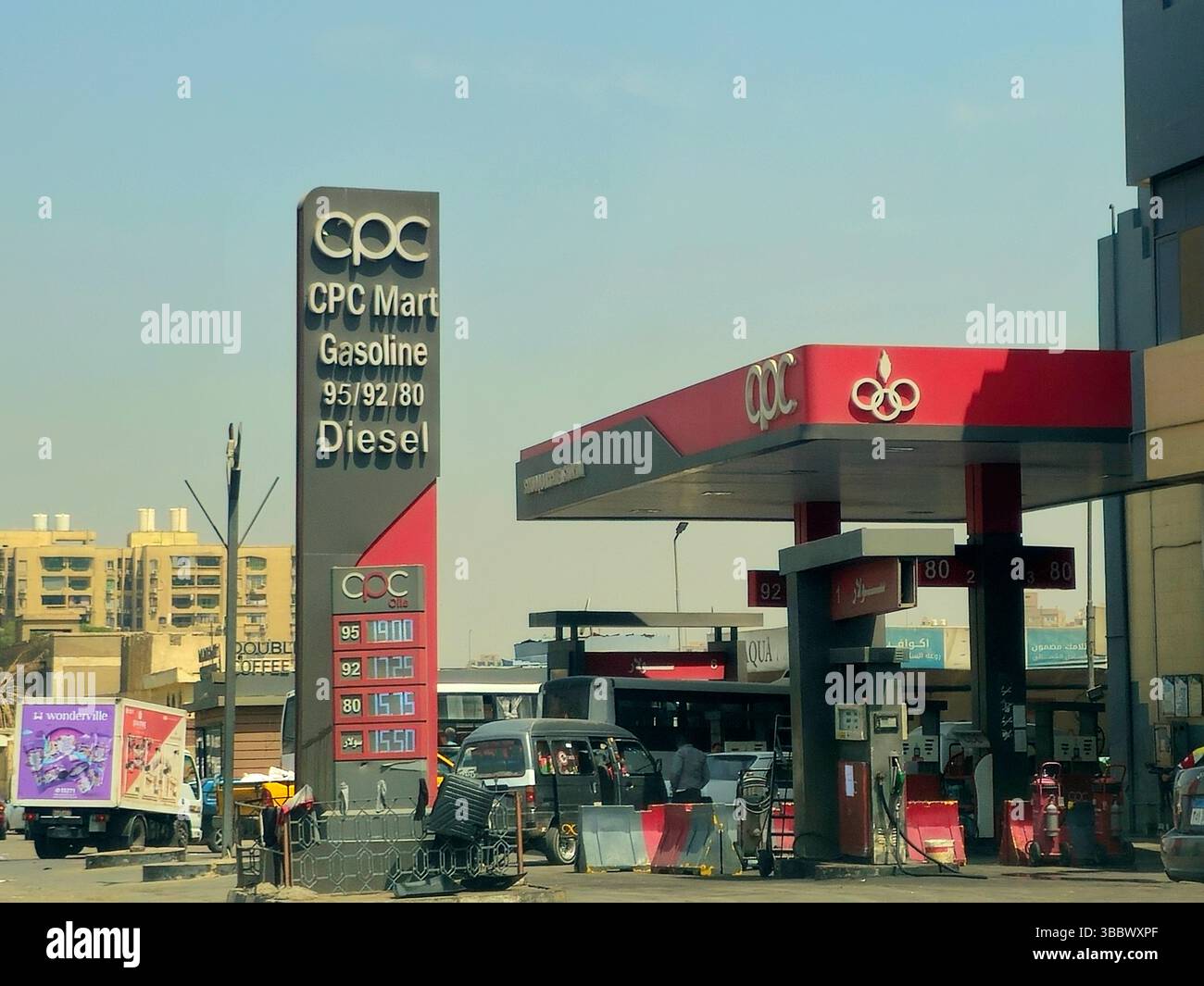 Cairo, Egypt May 6 2025: CPC Cooperation Petroleum Company gas and oil ...