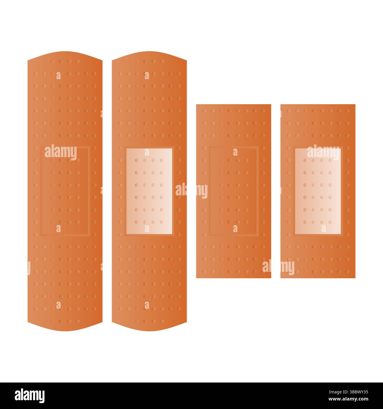 Sticky Medical Plaster Vector. Sterile Plaster for First Aid on Wounds. Plaster Icon on White ...