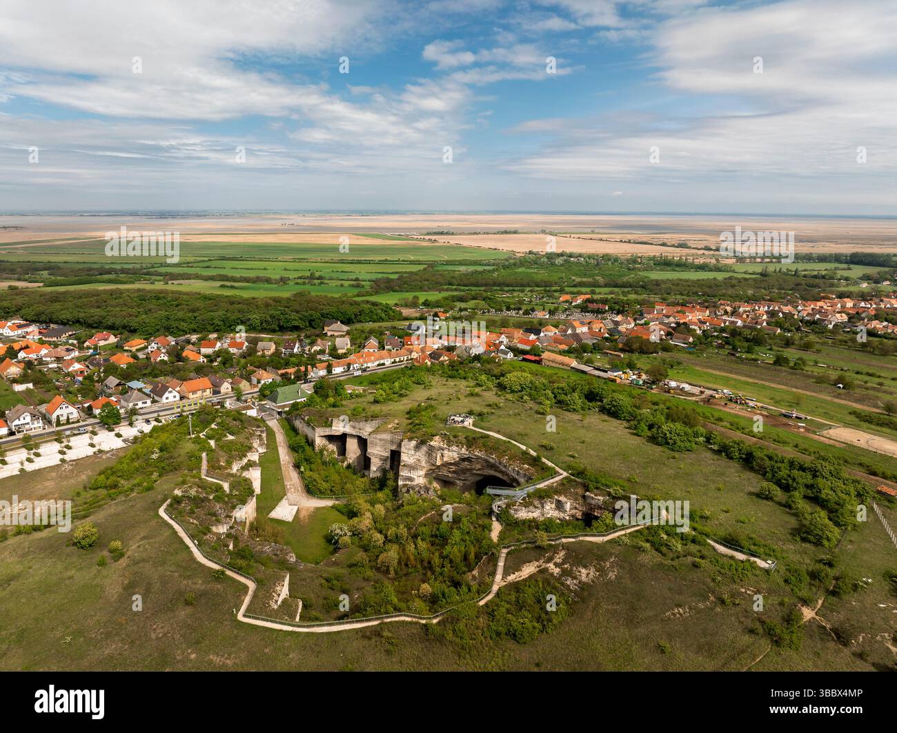 Aerial photos of the Fertorakos Quarry and Cave Theater Theme Park in ...