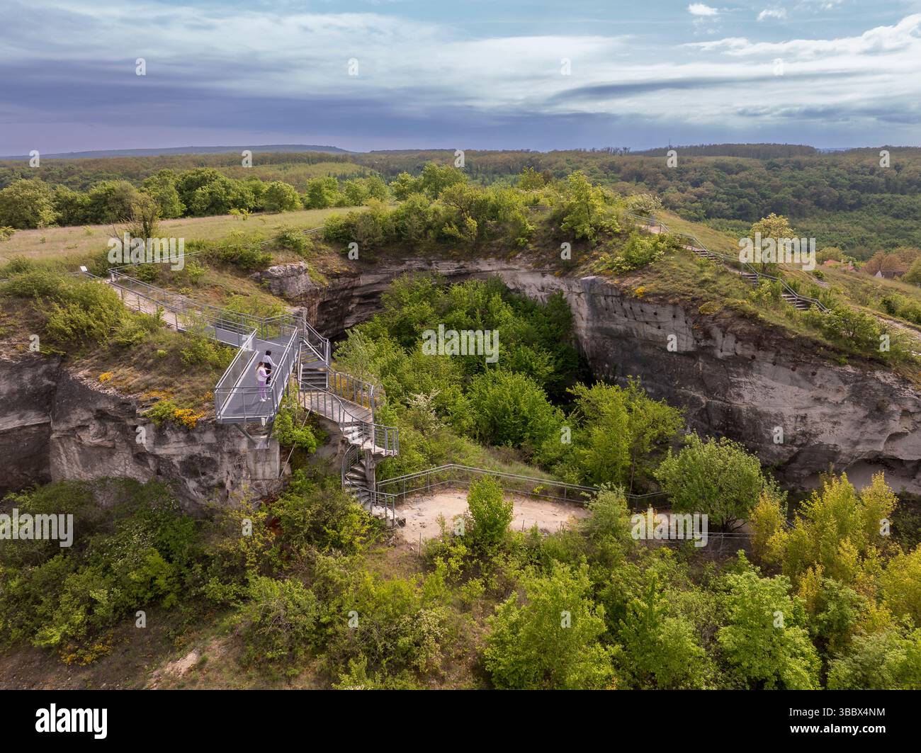 Aerial photos of the Fertorakos Quarry and Cave Theater Theme Park in ...