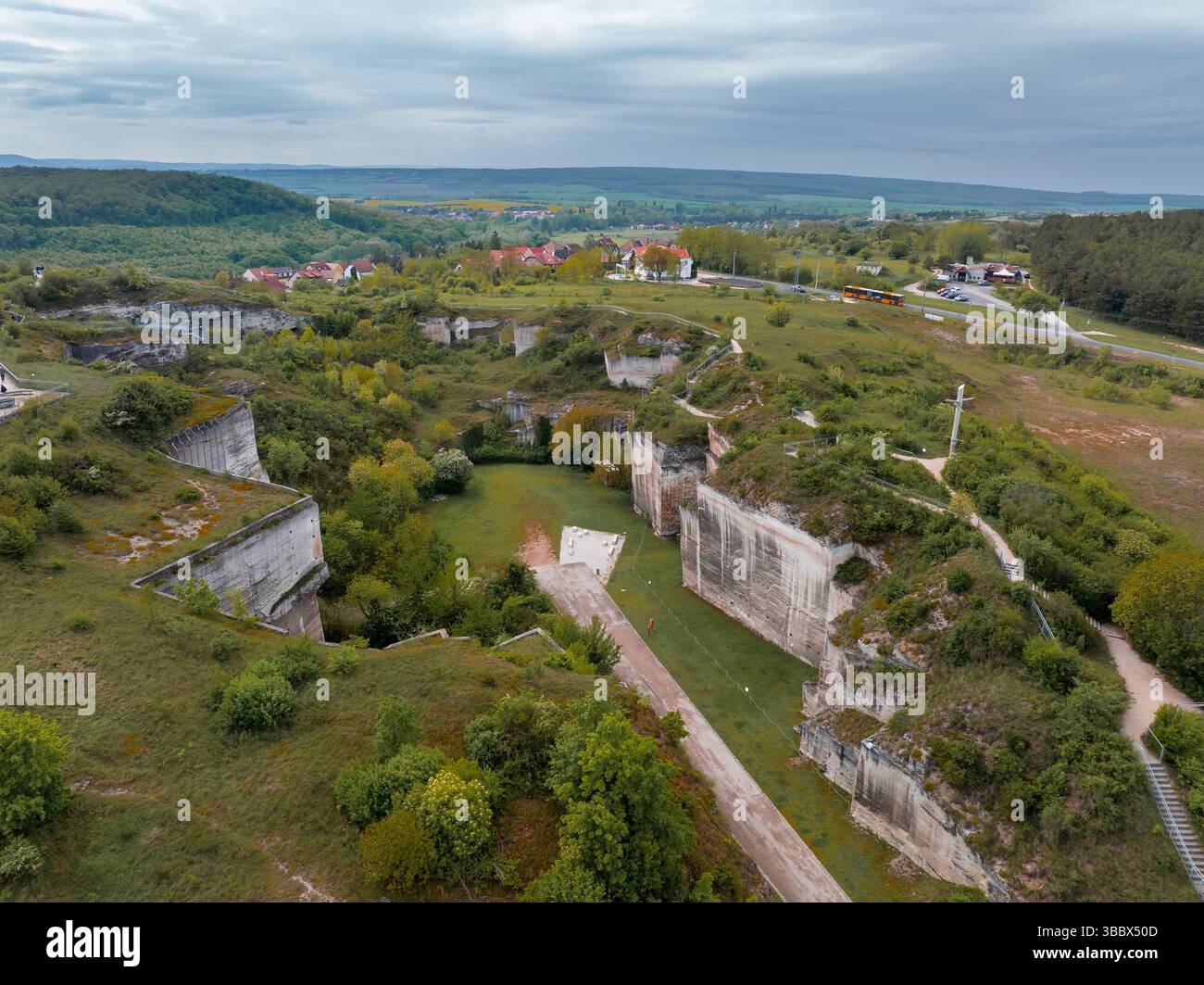 Aerial photos of the Fertorakos Quarry and Cave Theater Theme Park in ...