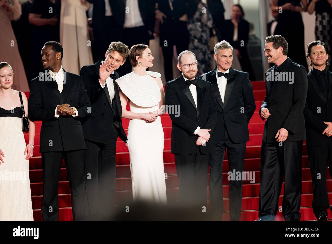 CANNES, FRANCE - MAY 16: Clifton Collins, Austin Butler, Ari Aster and ...