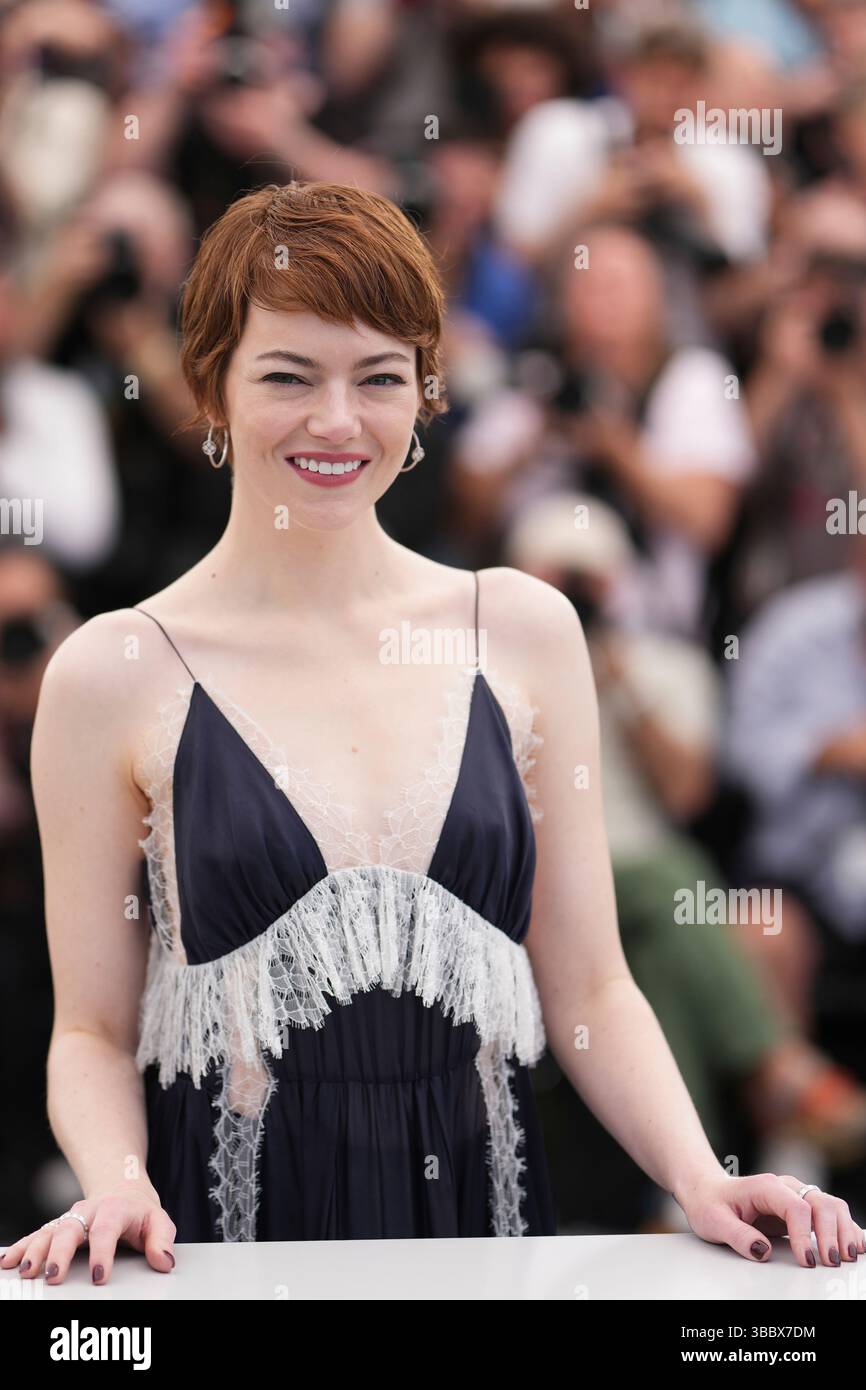 Emma Stone poses for photographers at the photo call for the film ...