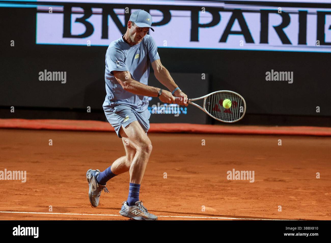 Rome, Italy. 16th May, 2025. Men's Semifinal, Men's Singles, Tommy Paul (USA) in action during ...