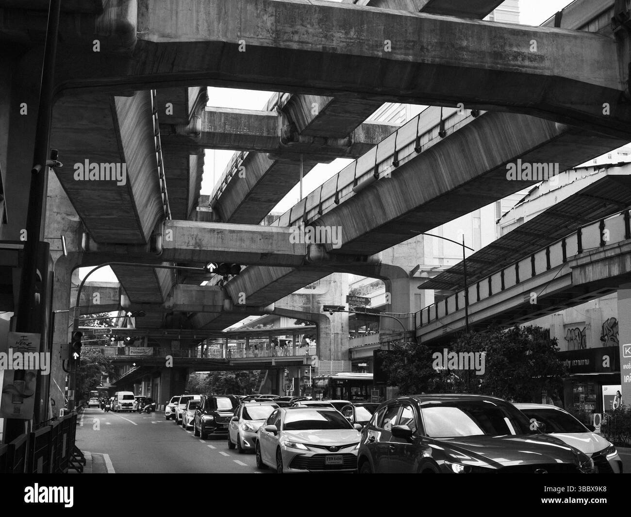 Elevated train tracks at BTS Siam Station, Bangkok, Thailand - May 17 ...