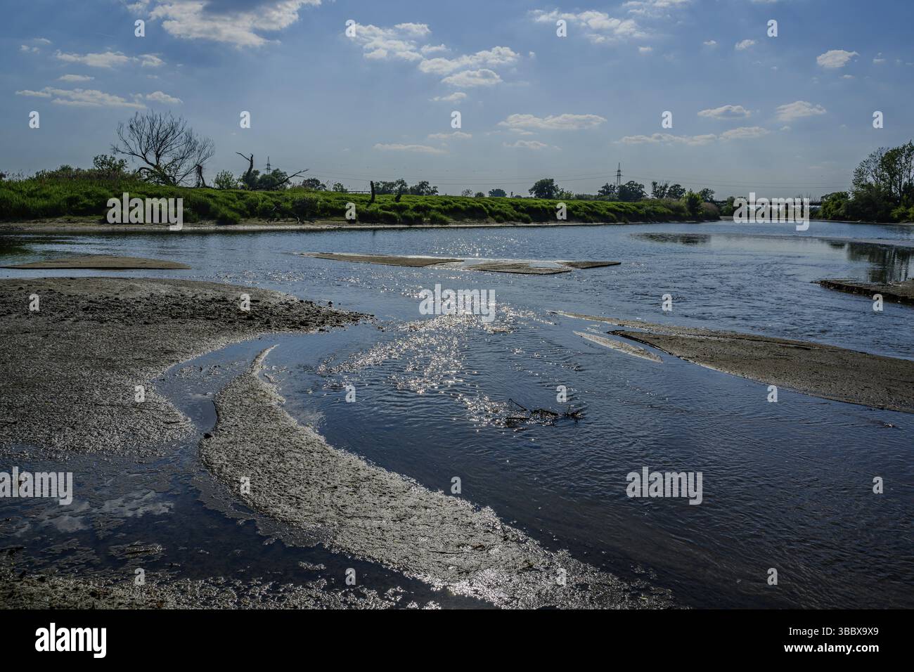 River sandbanks under sunny hi-res stock photography and images - Alamy