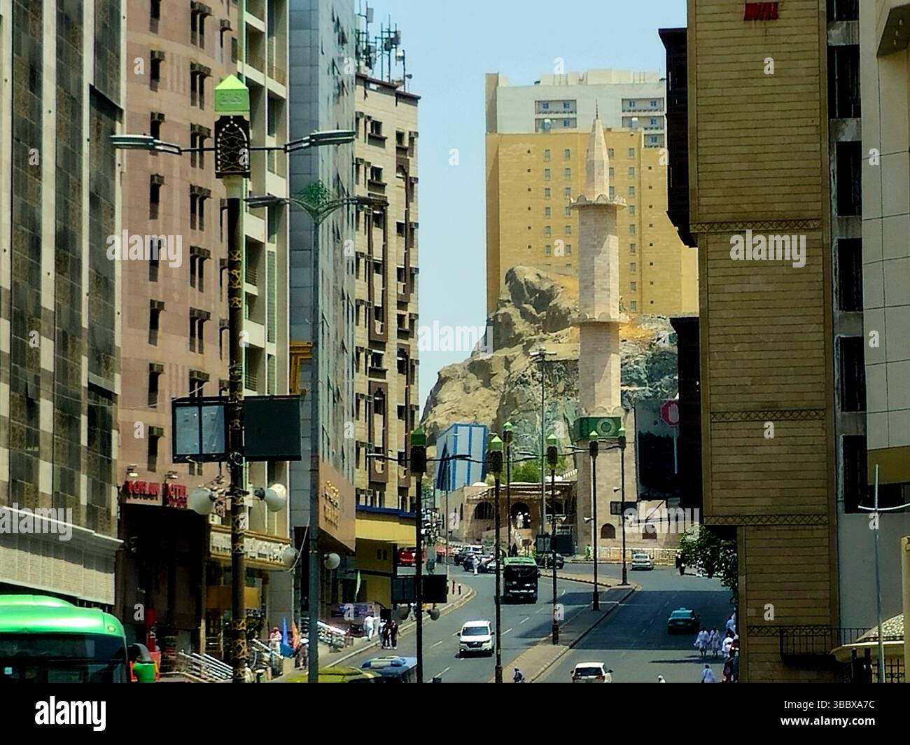 Mecca, Saudi Arabia, June 11 2024: the streets of Makkah city details ...