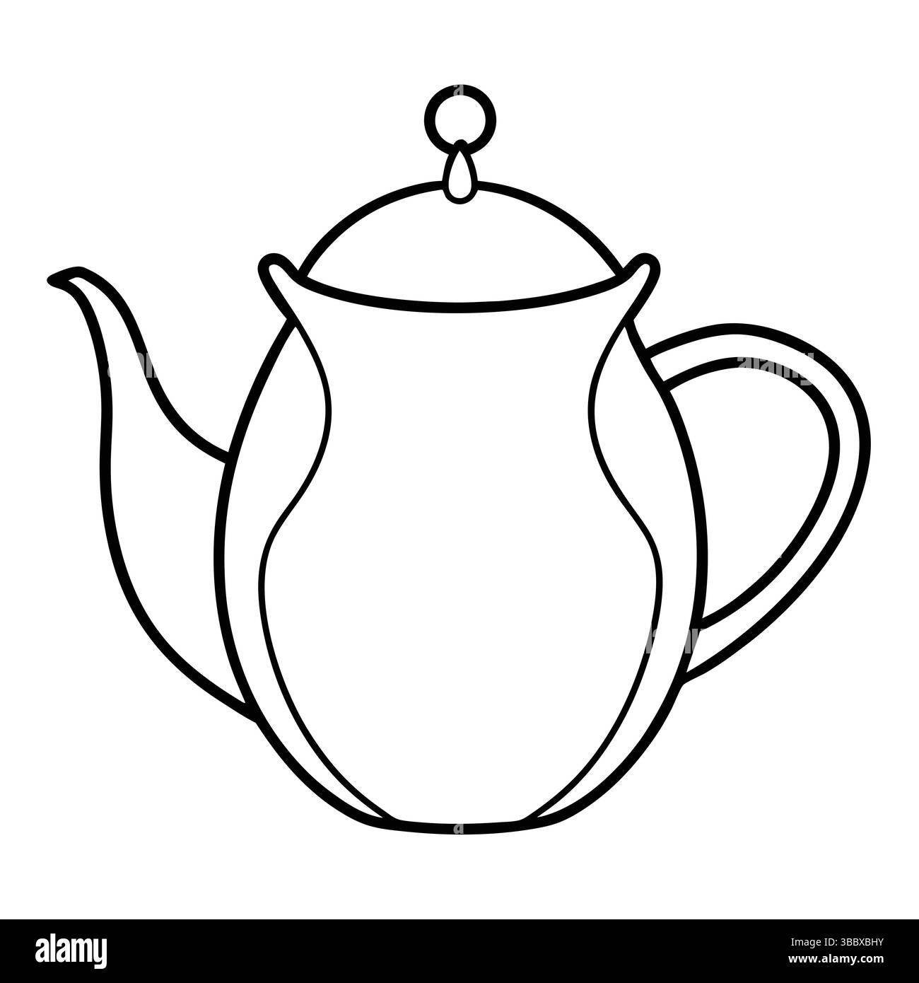 teapot lineart vector Stock Vector Image & Art - Alamy