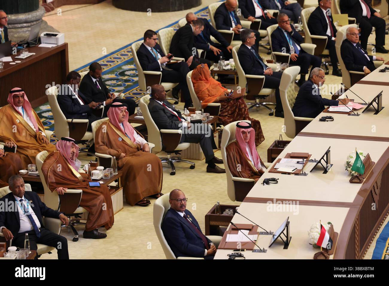 Arab leaders attend the 34th Arab League summit, in Baghdad, Iraq, Saturday, May 17, 2025 ...