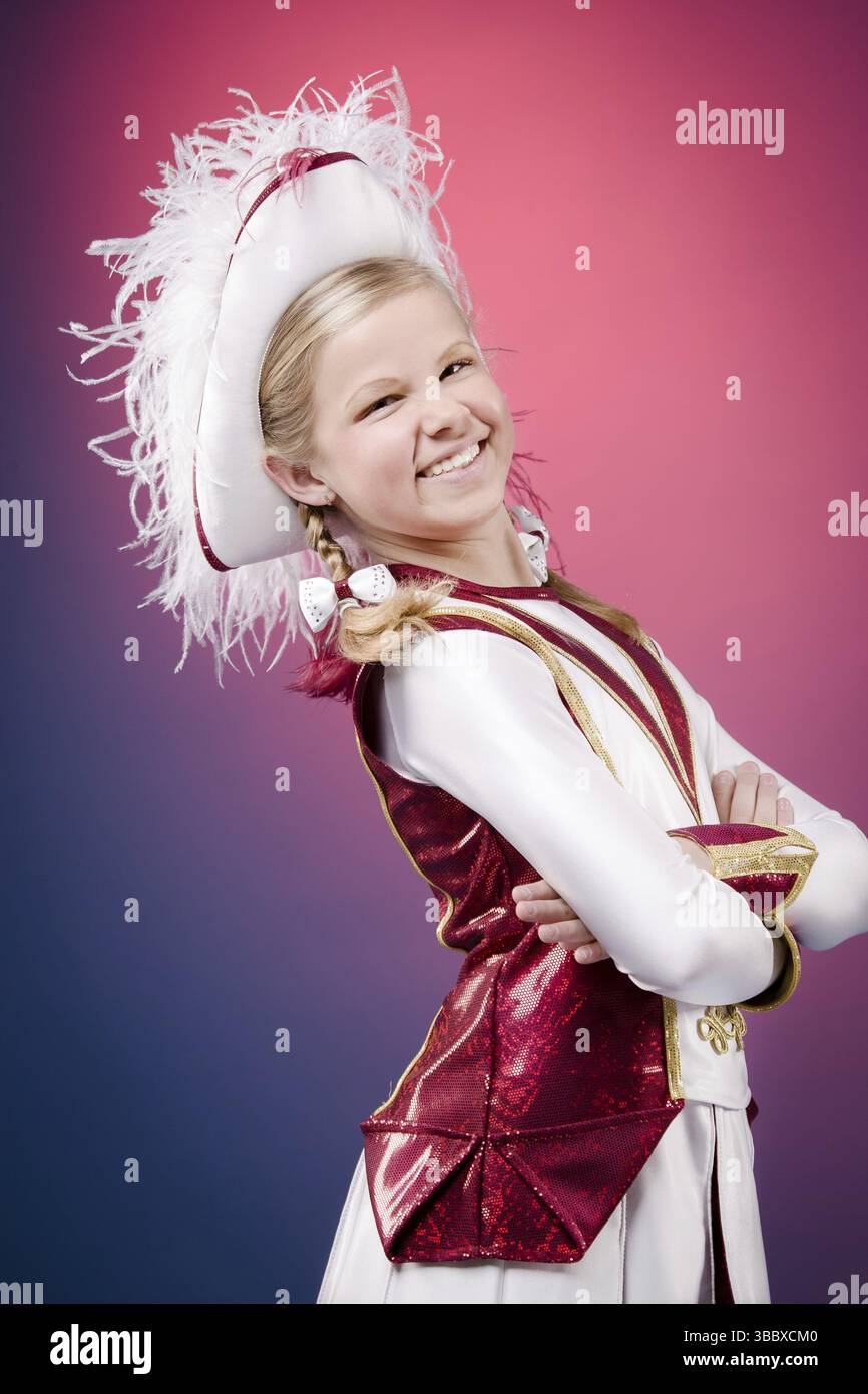 Garde dancing girl. Original name Gardetanz Tanzmariechen Stock Photo ...