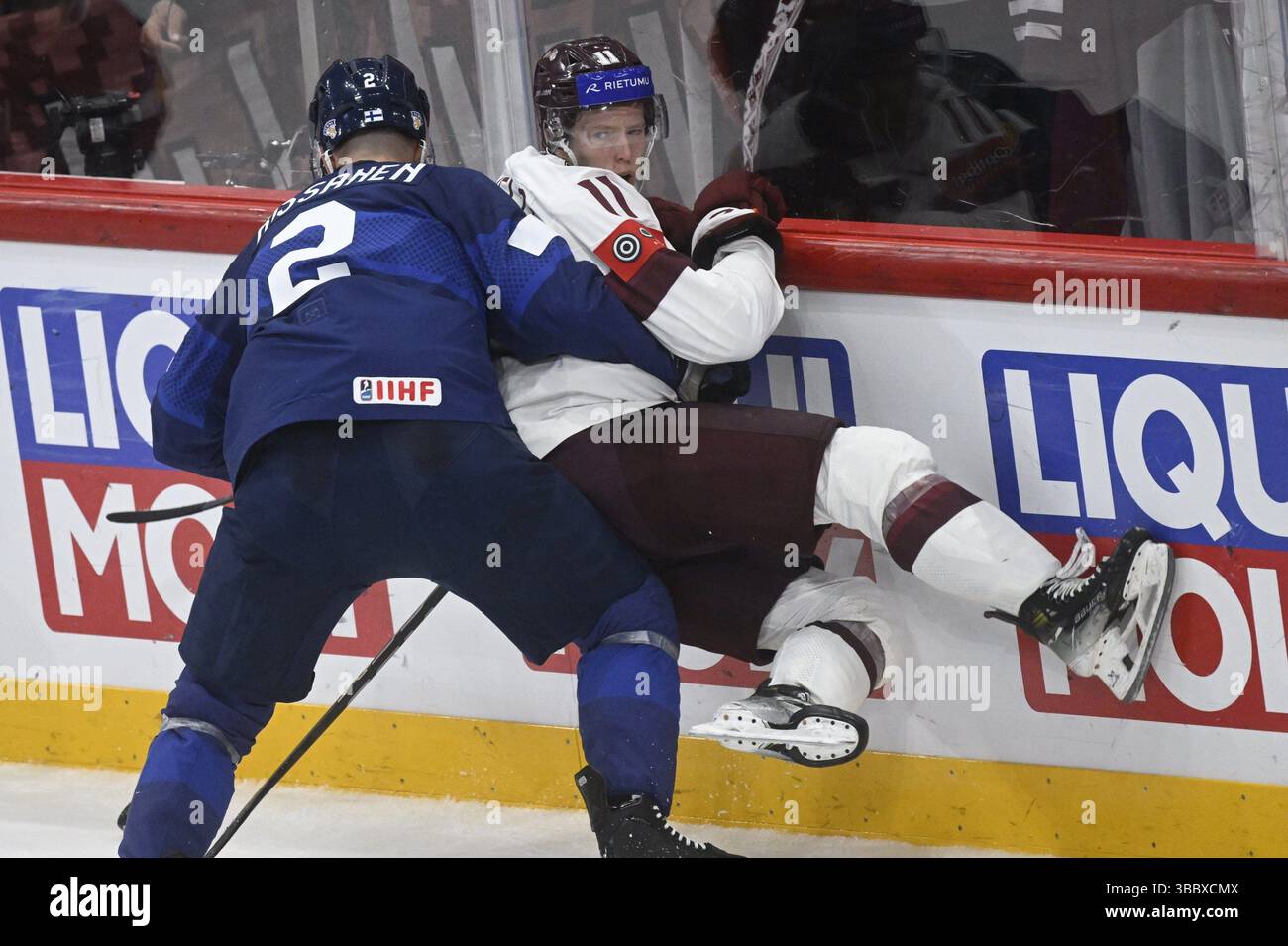 Stockholm, Sweden. 17th May, 2025. Rasmus Rissanen (L) of Finland ...