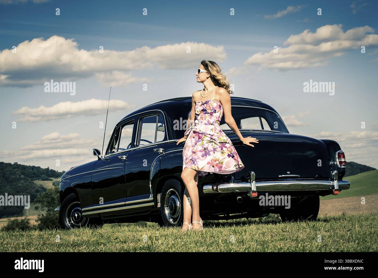 Post-War model Mercedes Ponton 220SE Y.O.M. 1959 Stock Photo - Alamy