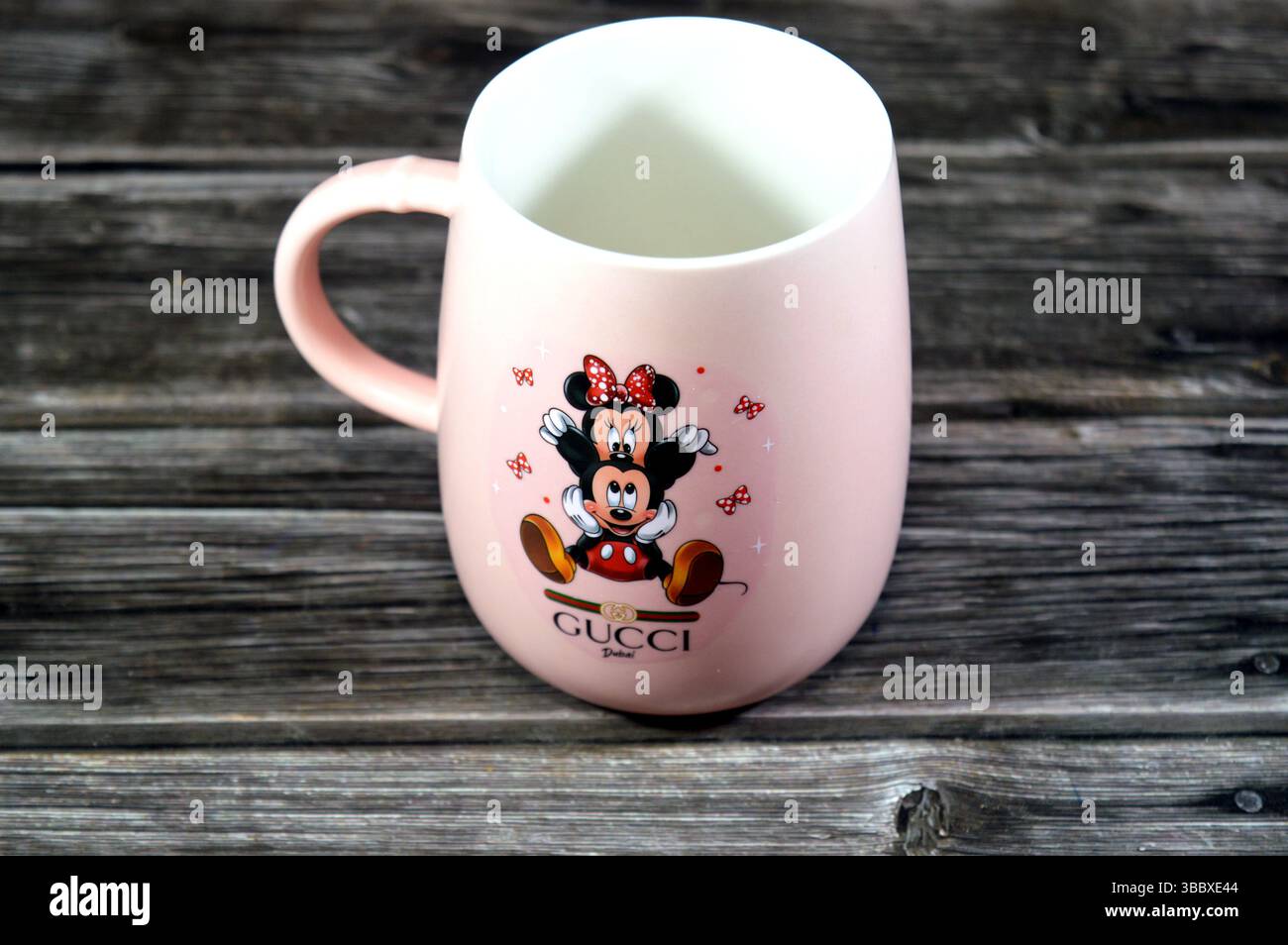 Cairo, Egypt, April 30 2025: Porcelain mug for tea and coffee with ...