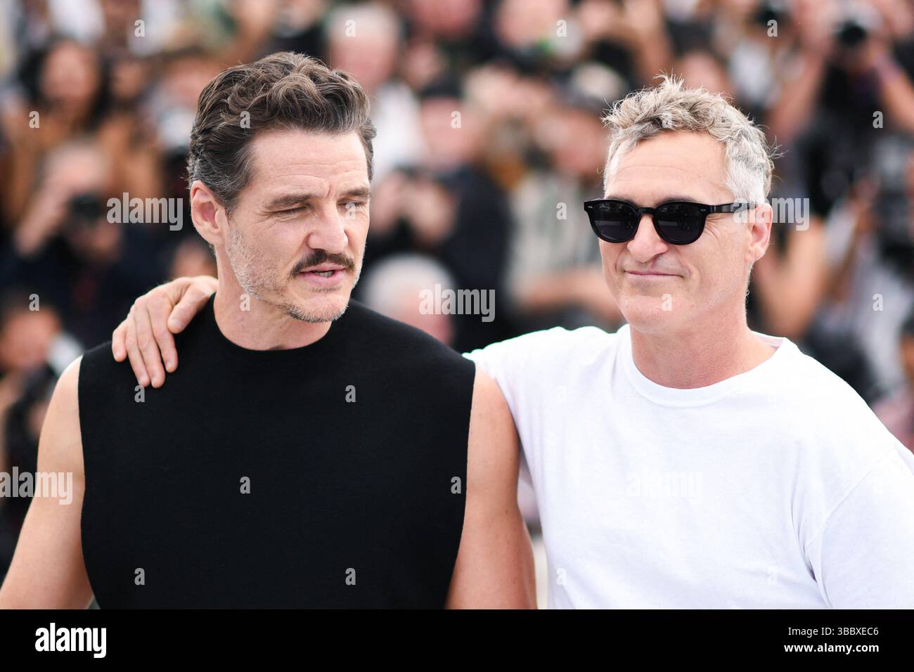 Pedro Pascal and Joaquin Phoenix attending the Eddington Photocall in ...