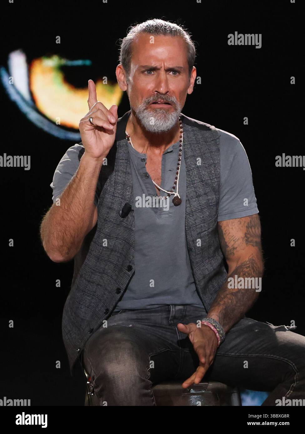 Rome, Italy. 17th May, 2025. Rome, Rai studios ex Dear, TV show "Belve ...