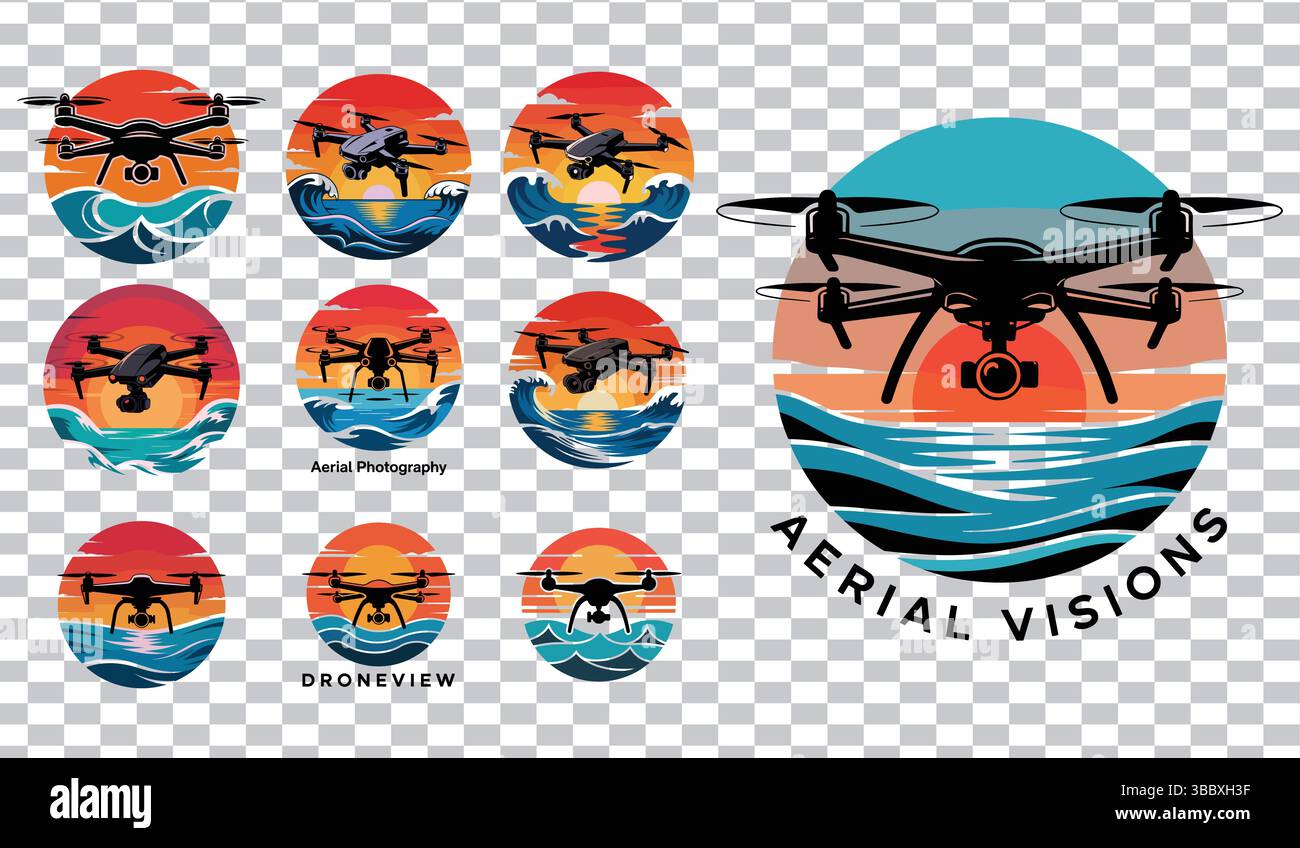 Stunning Drone Aerial Photography Designs with Sunset & Ocean ...