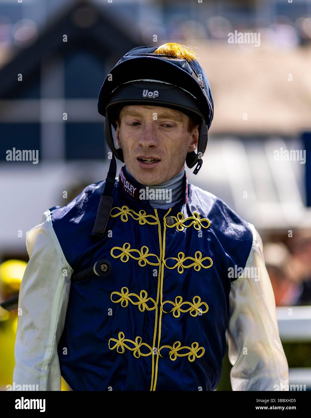 Edward Greatrex walking into the parade ring before the Trade Nation ...