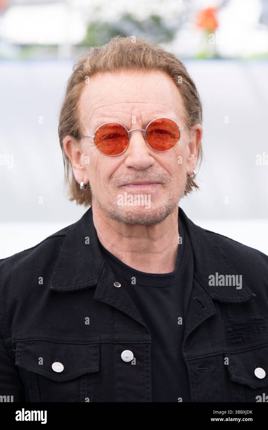 Cannes, France, May 17, 2025 - Bono Vox attends the photocall for the ...