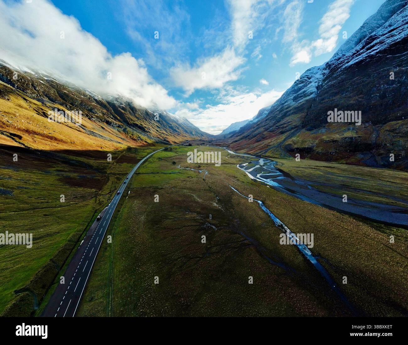 Breathtaking vistas of nature's grandeur: winding roads through ...