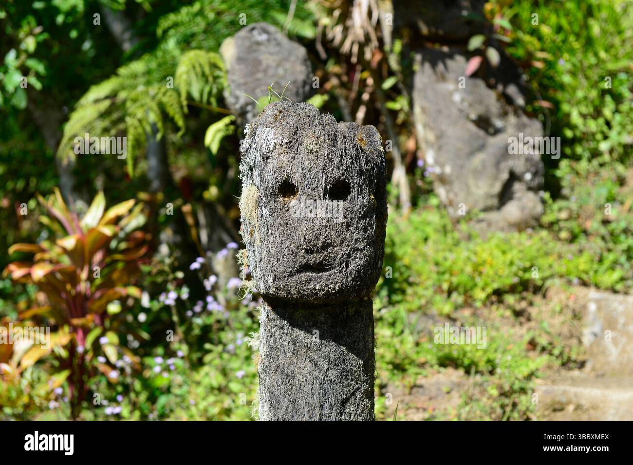 Antique Ifugao statue in Banaue,Luzon island, Philippines,South East ...