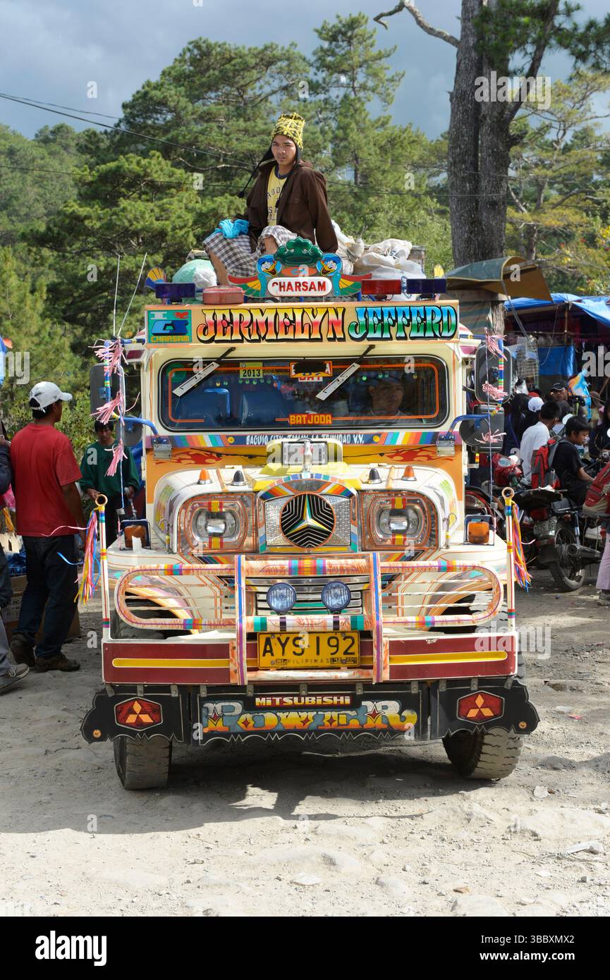 Filipino jeepney in Sagada,Luzon island,Philippines,South East Asia ...