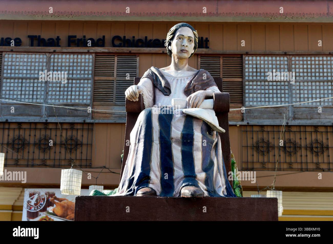 The statue of the most famous Ilocana writer of the Spanish period ...