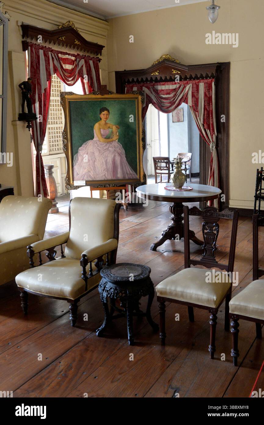 Syquia Mansion of President Elpidio Quirino in the city of Vigan in the ...