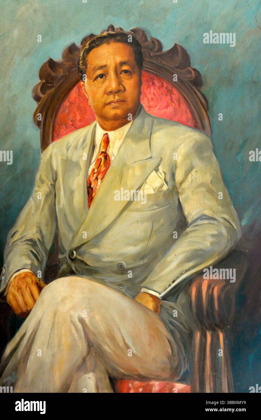 Painting of Elpidio Quirino,the Sixt President of the Philippines in ...