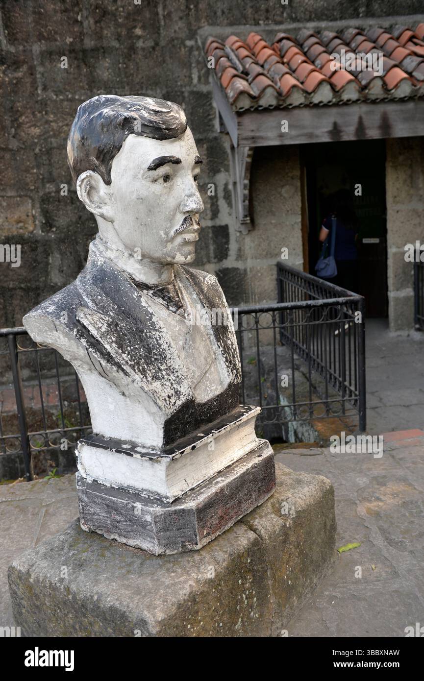 Statue of Jose Rizal ,a national heroe at the entrance of the Rizal ...