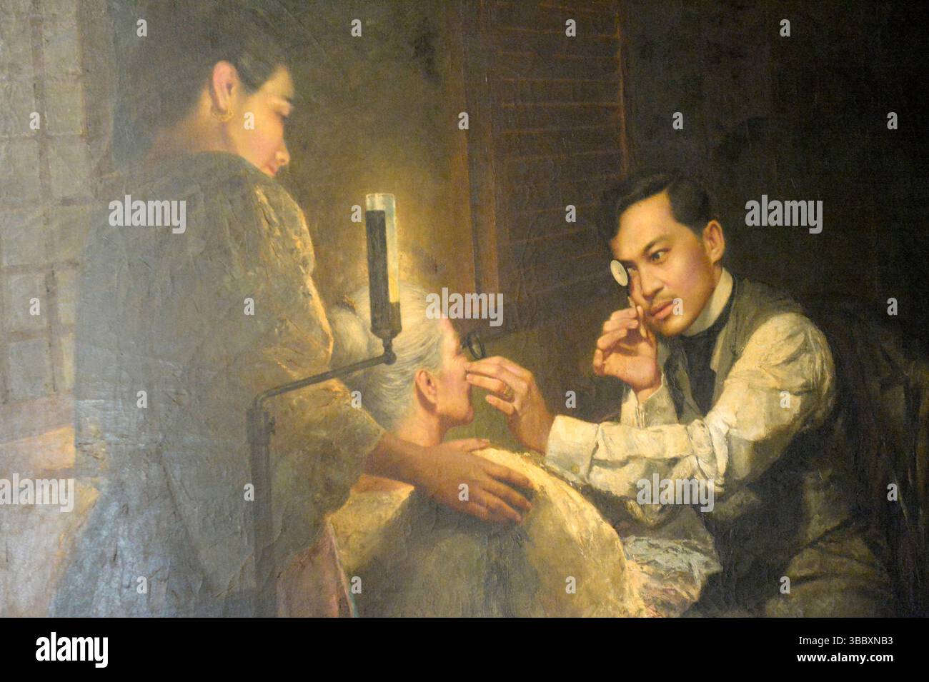 Painting at The Rizal Shrine museum in Fort Santiago,Intramuros ...
