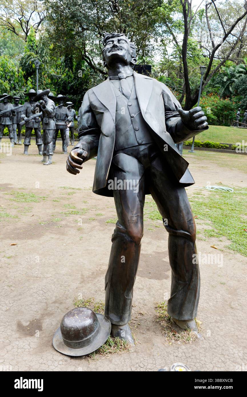 Bronze statues recreate the last moments of the Dr. Jose Rizal's life ...