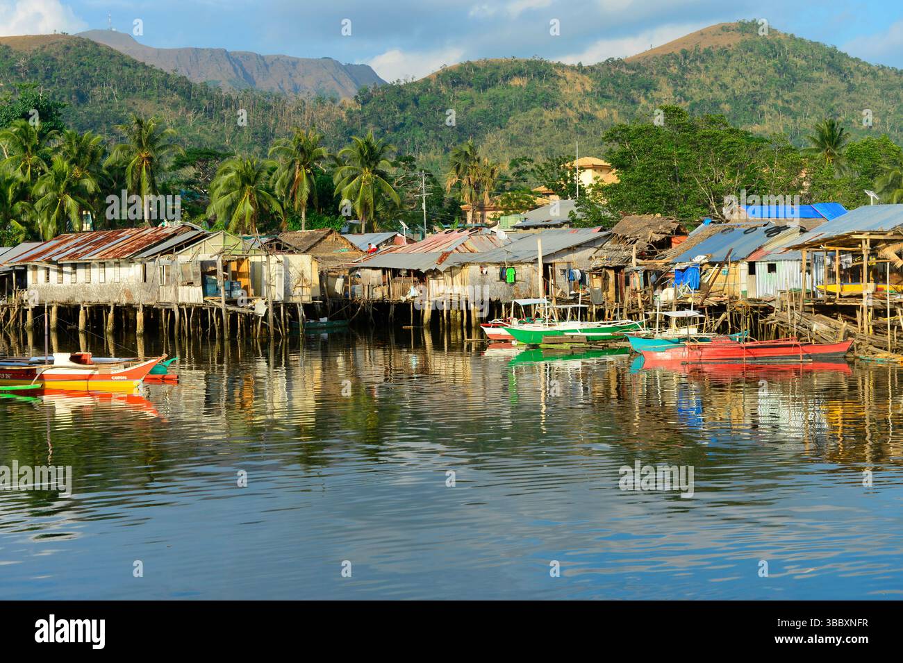 Floating village in Coron island, Philippines,South East Asia Stock ...