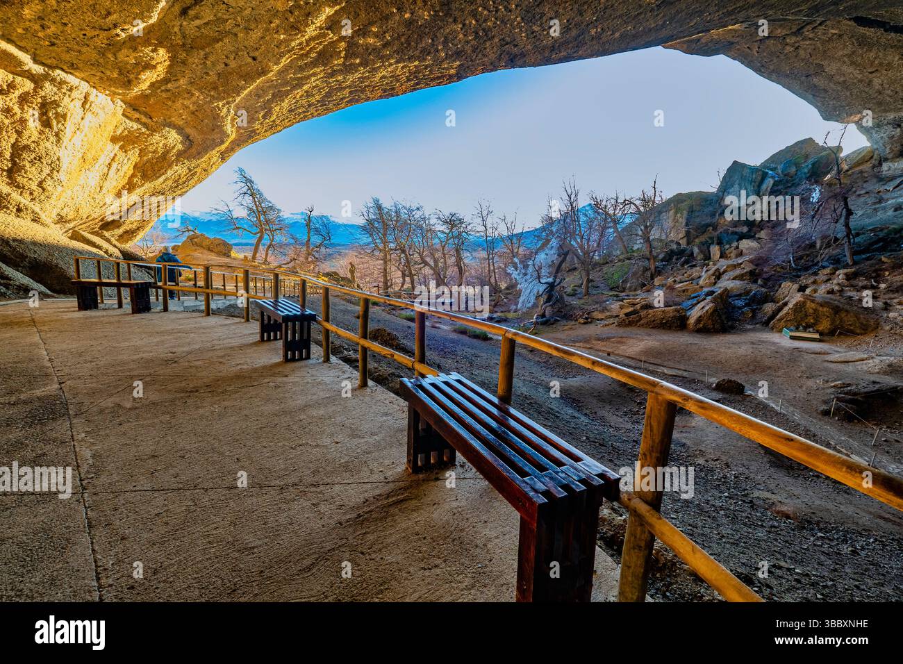 The Milodon Cave, also called Eberhard Grotto, measures 80 meters in ...