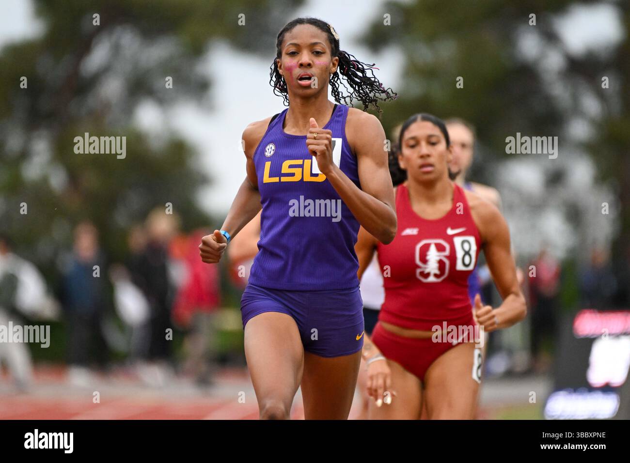 Michaela Rose of LSU runs 2:00.22 during the Bryan Clay Invitational ...