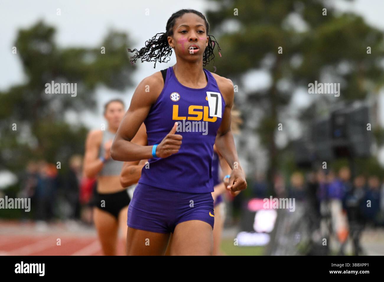 Michaela Rose of LSU runs 2:00.22 during the Bryan Clay Invitational ...