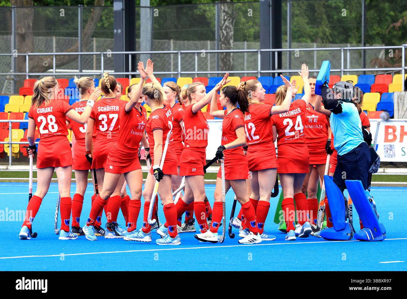 17.05.2025, Stadion Wilskistrasse, Berlin, DEU, DHB,1.HBL, BHC vs. Duesseldorfer HC, im Bild BHC ...