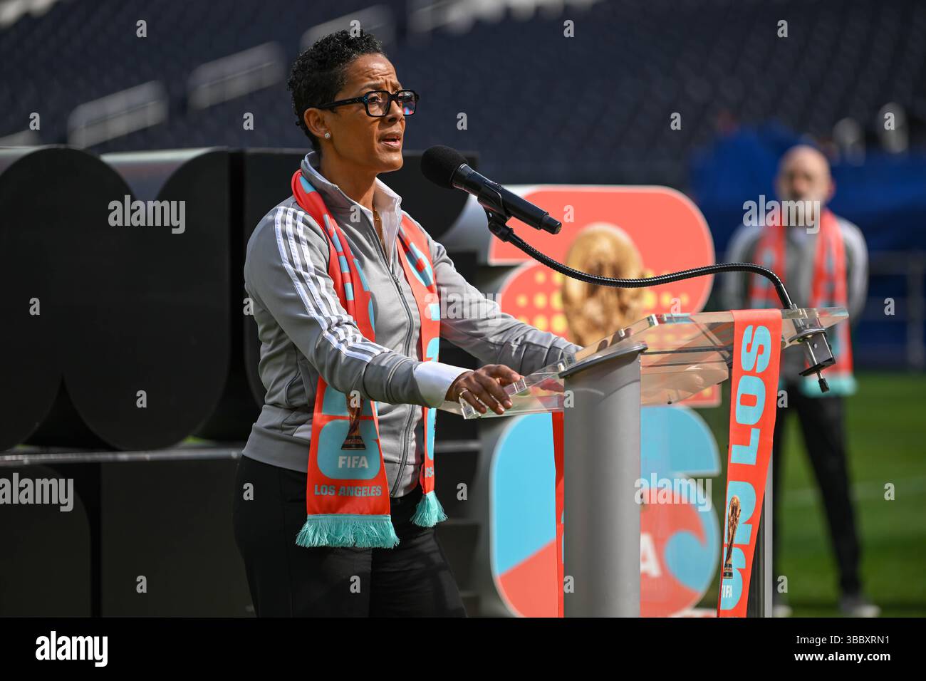 Inglewood, United States. 13th Mar, 2025. LA84 Foundation president and ...