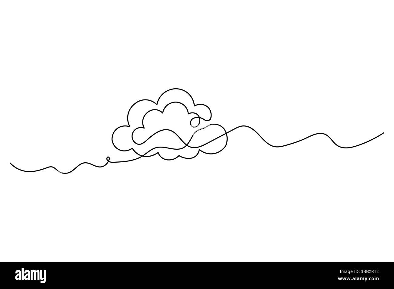 Cloud line drawing hi-res stock photography and images - Alamy