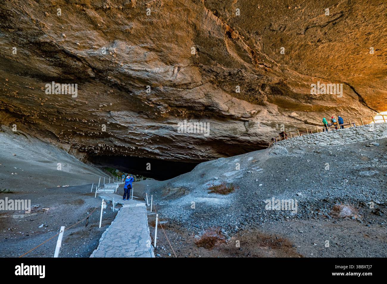 The Milodon Cave, also called Eberhard Grotto, measures 80 meters in ...