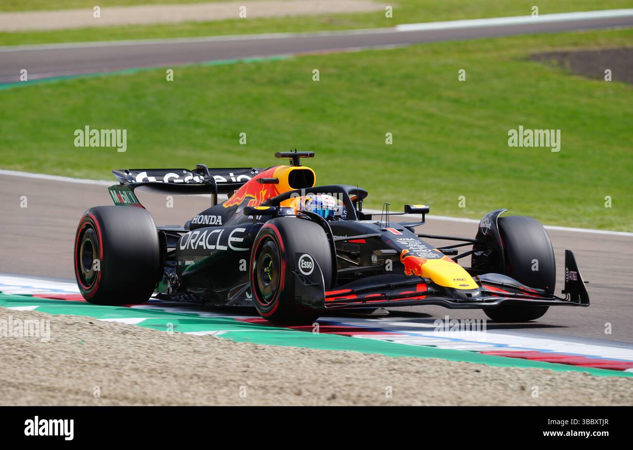 Red Bull's Max Verstappen during qualifying at the Autodromo Internazionale Enzo e Dino Ferrari ...