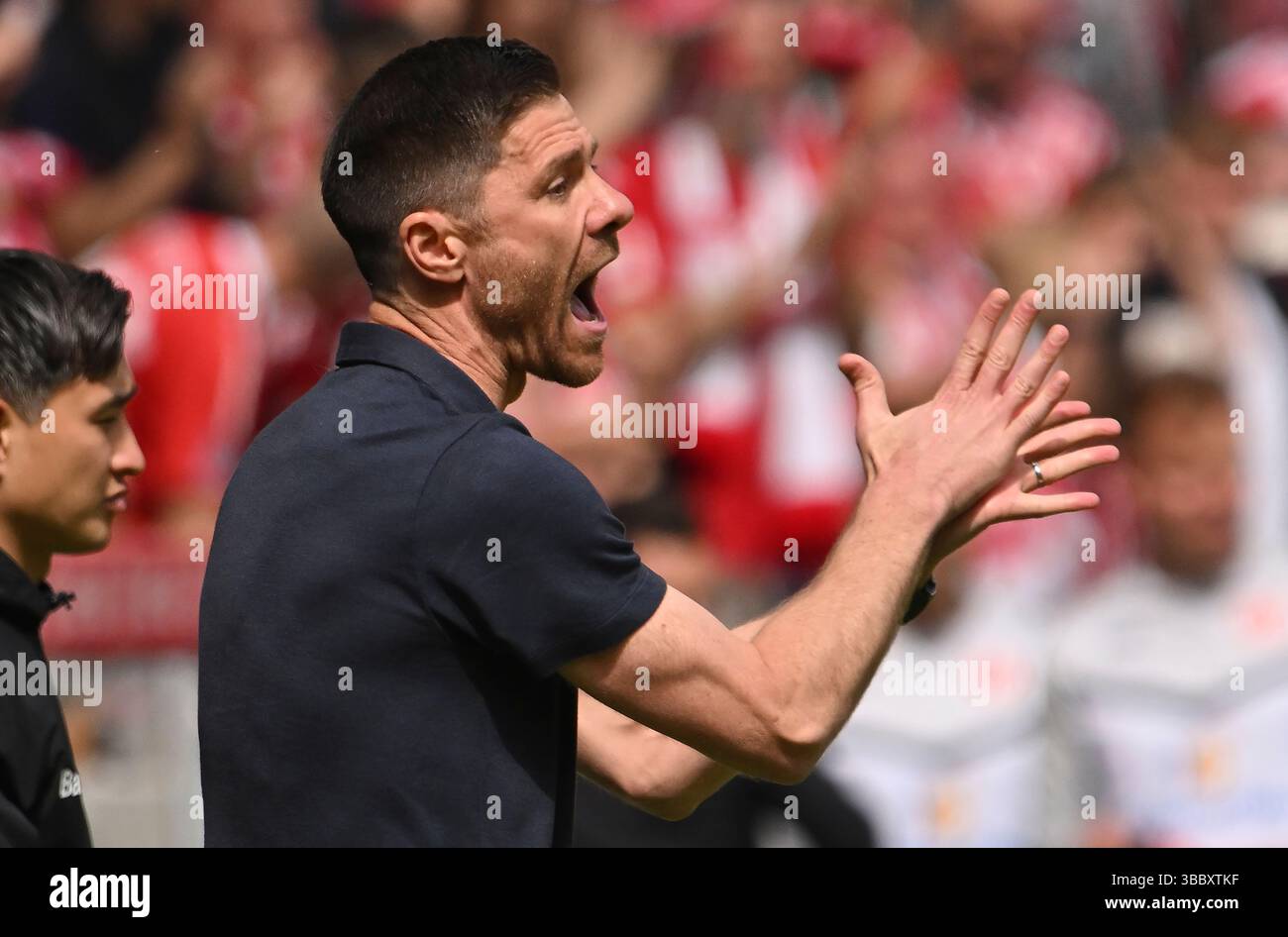 Mainz, Germany. 17th May, 2025. Soccer: Bundesliga, FSV Mainz 05 - Bayer Leverkusen, Matchday 34 ...