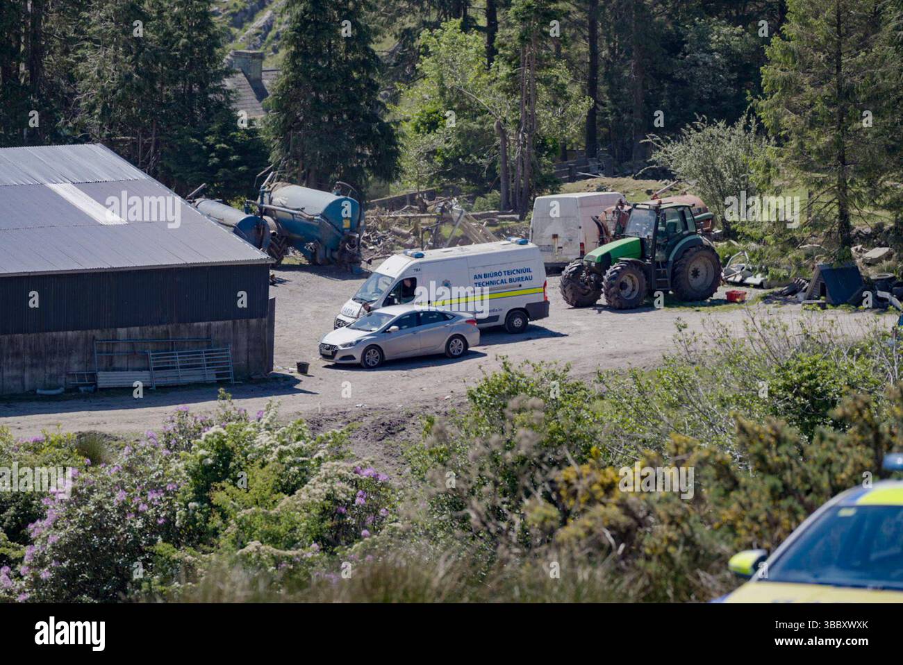 Garda at the scene in Carrig East, Kenmare, investigating the ...