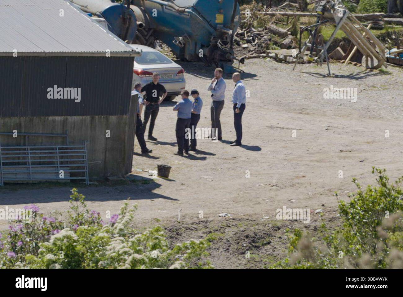 Garda at the scene in Carrig East, Kenmare, investigating the ...