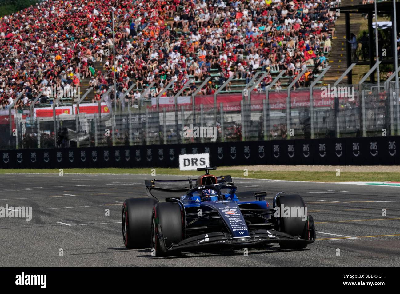Williams driver Alexander Albon of Thailand steers his car during the ...