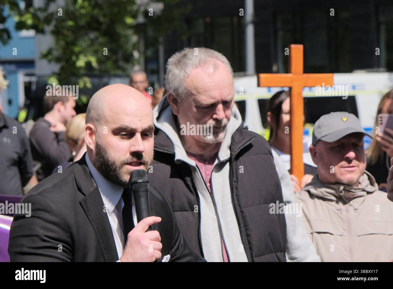 Bristol, UK. 17th May, 2025. Bristol Protests against hate in front of ...