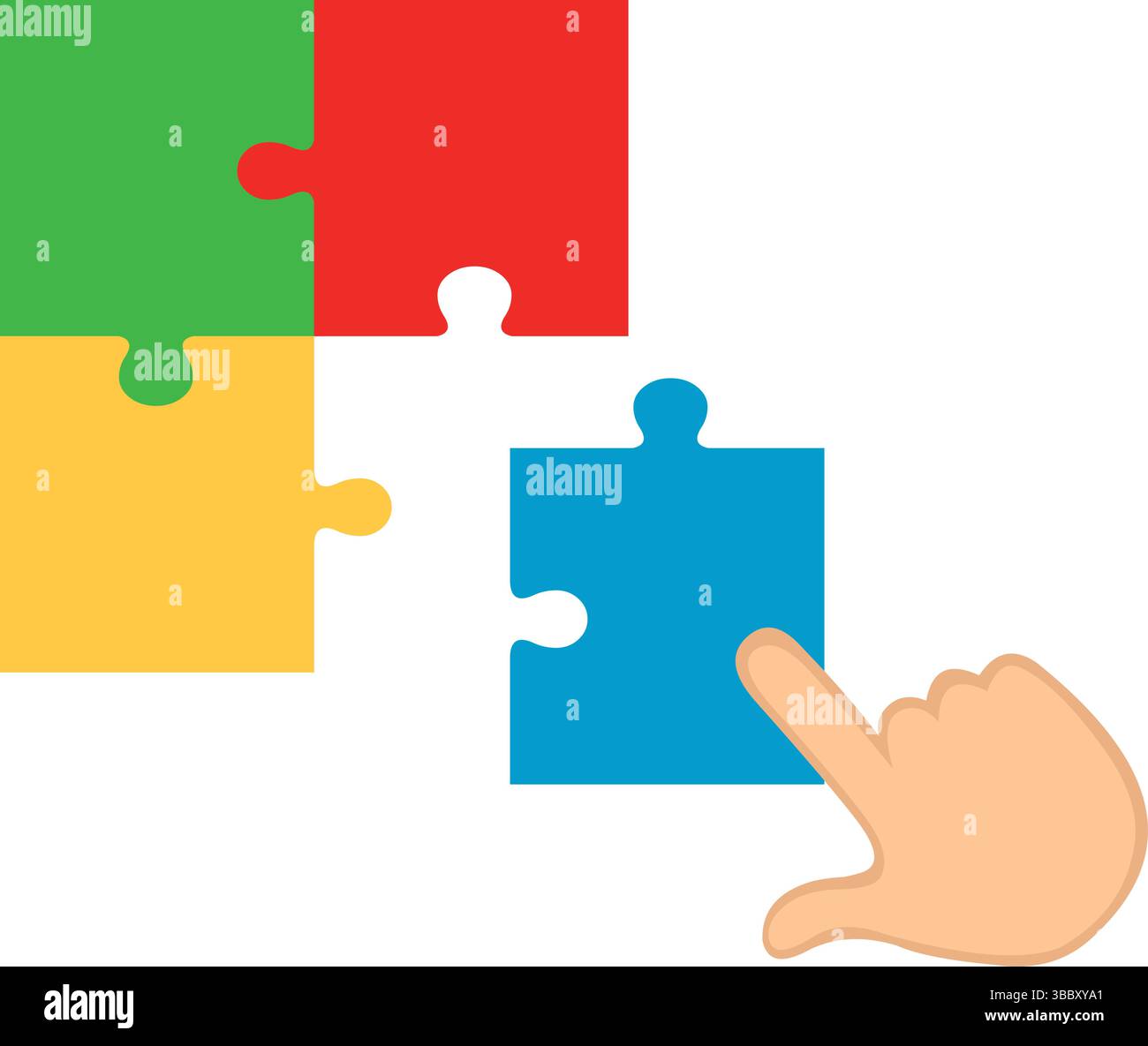Folding puzzle Stock Vector Images - Alamy