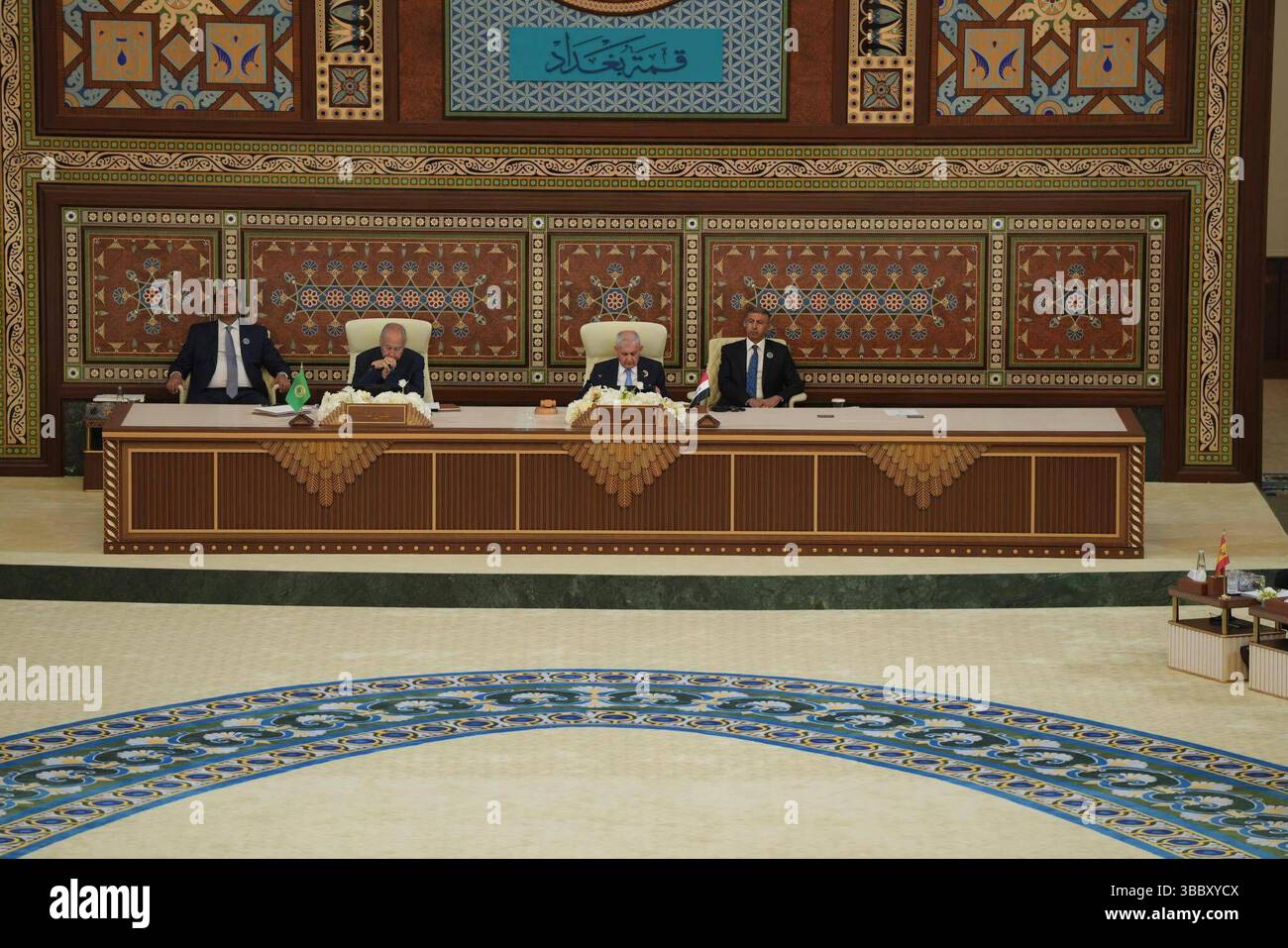 Iraqi President, Abdul Latif Jamal Rashid, chairs the opening session ...