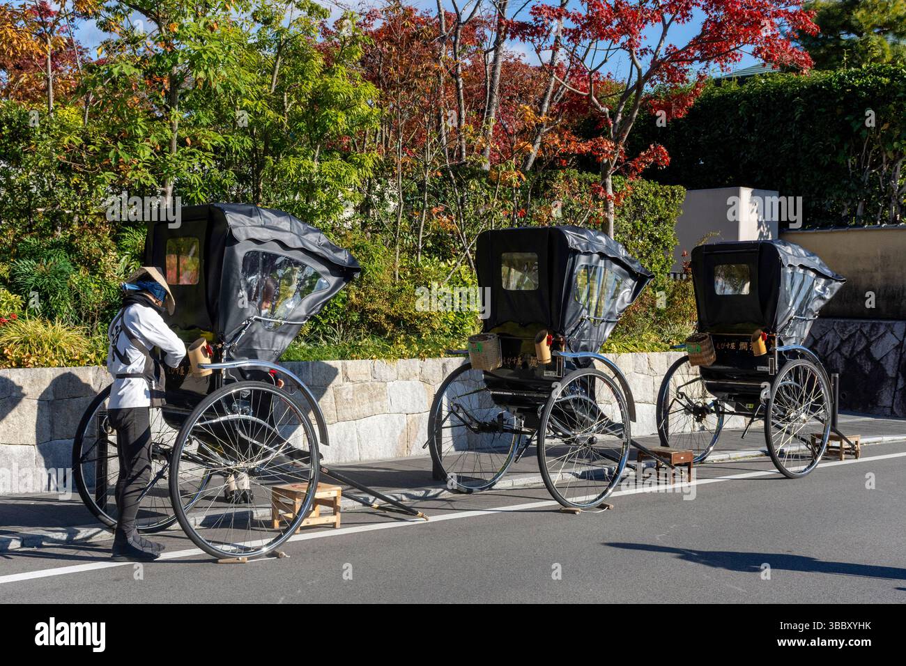 Kyoto rickshaws, Japan Stock Photo - Alamy