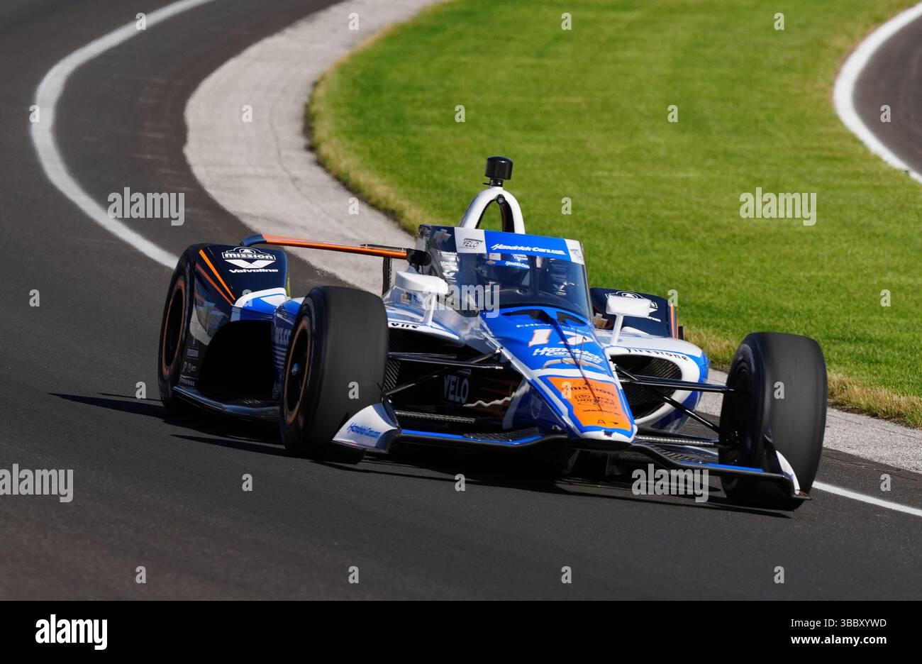 INDIANAPOLIS, IN - MAY 17: IndyCar driver Kyle Larson (17) drives ...